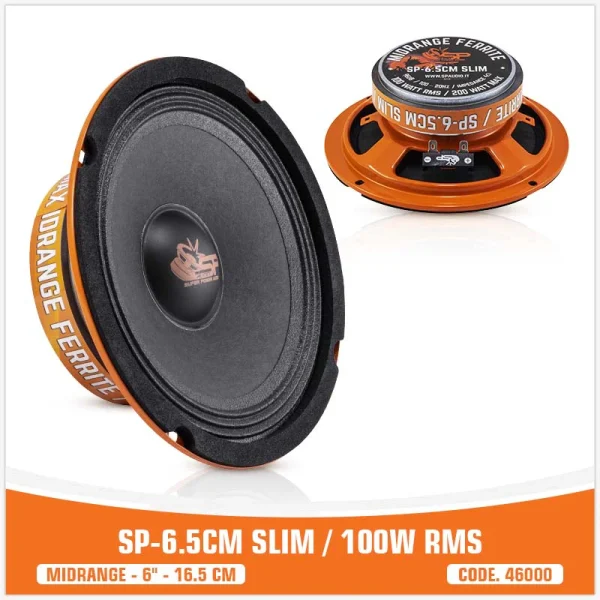 6.5” Slim Midrange Speakers – SP Audio SP-6.5CM (100W RMS, Pair) – JR ...